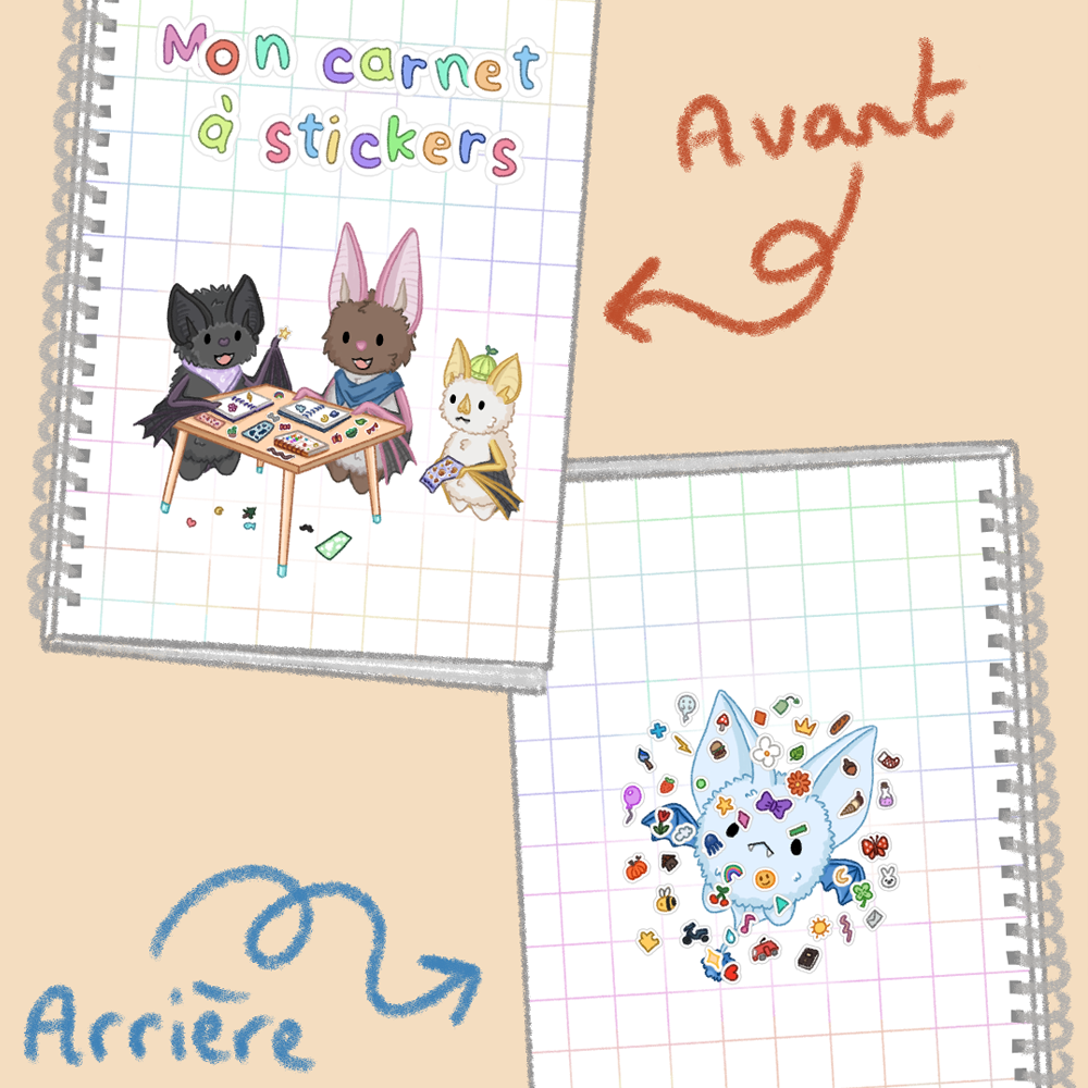 Carnet à stickers – Le Nichoir à Gribouille