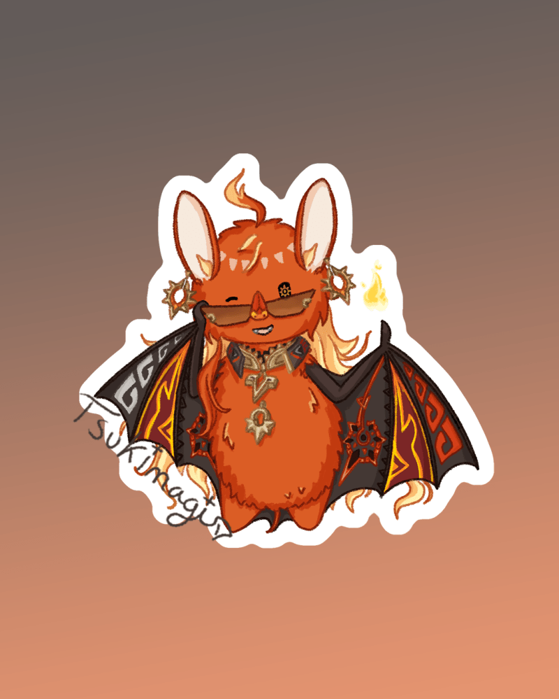 Genshin in Bats – Mavuika – Le Nichoir à Gribouille